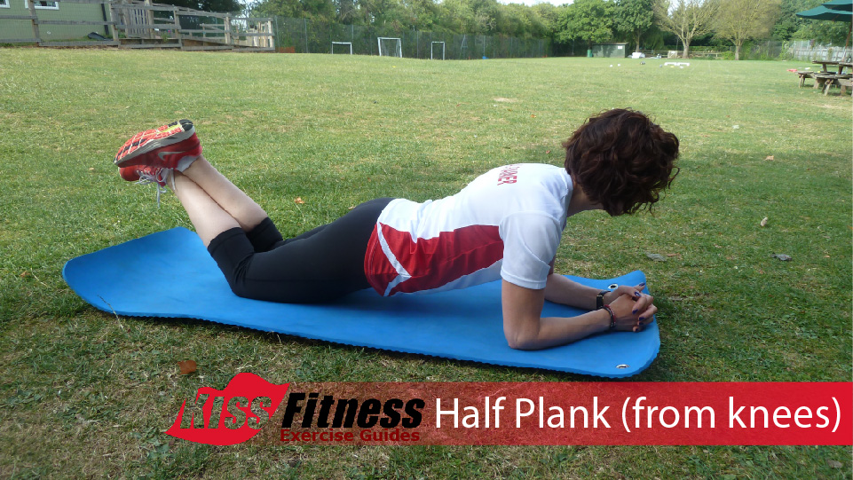Half Plank from Knees Exercise - DoctorJeal